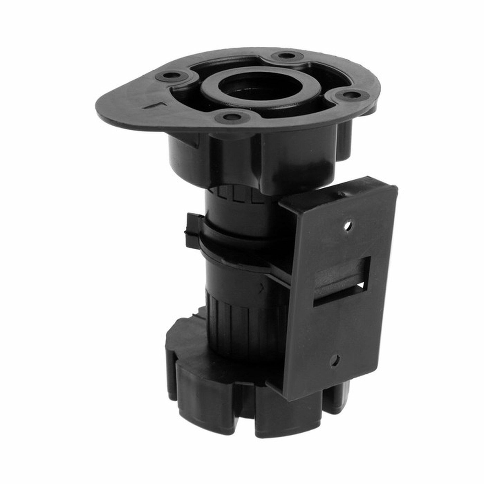 Опора пластиковая тундра, регулируемая d=26, H=80-120 мм, с клипсой и , черная, 4 шт TMP