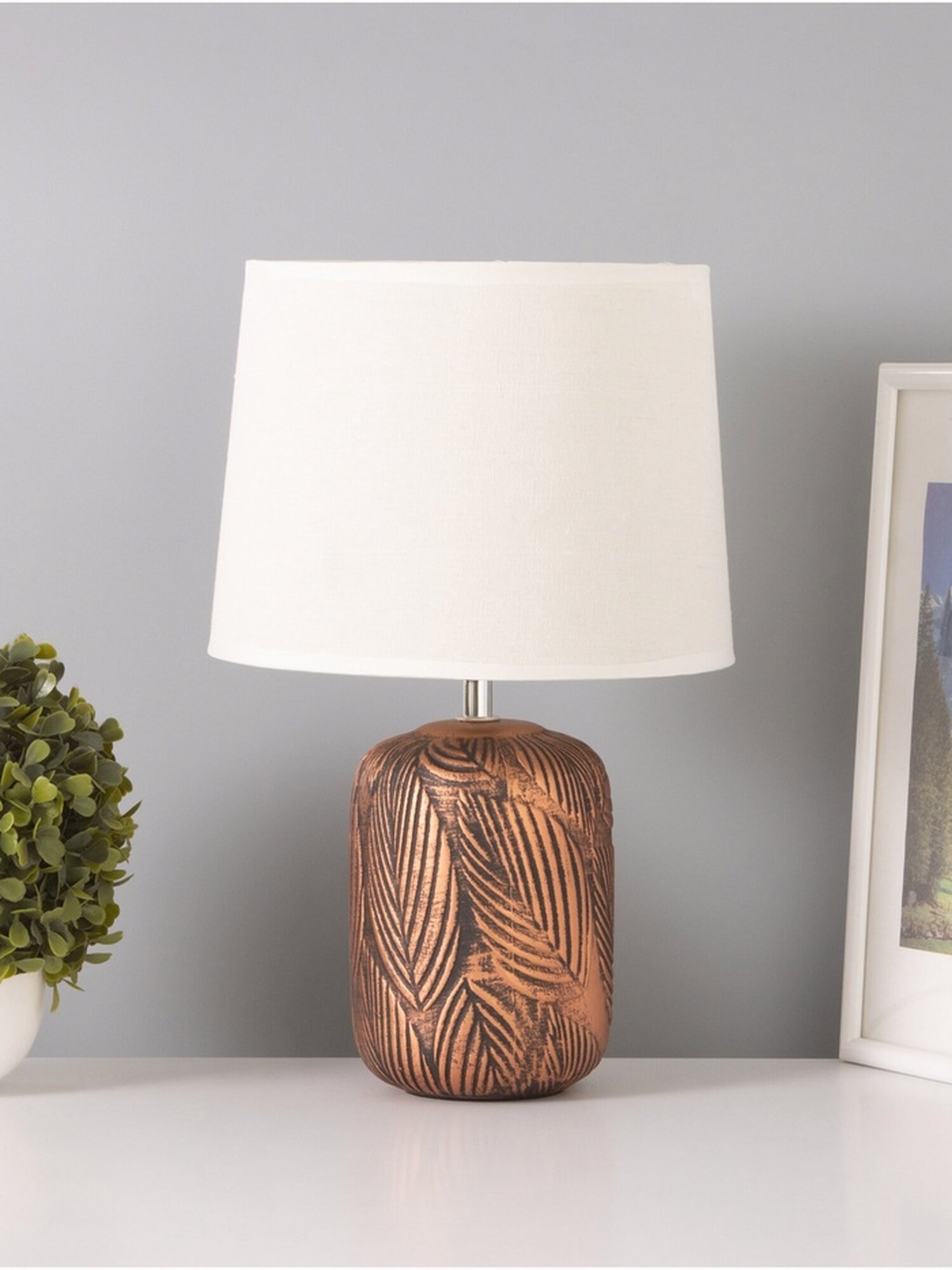 Настольная лампа RISALUX "Осень", E14, 15 Вт, керамика, бронза