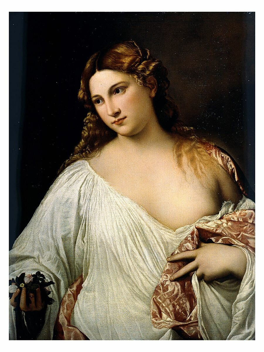 Постер. Тициан Вечеллио, Флора. Формат А3.