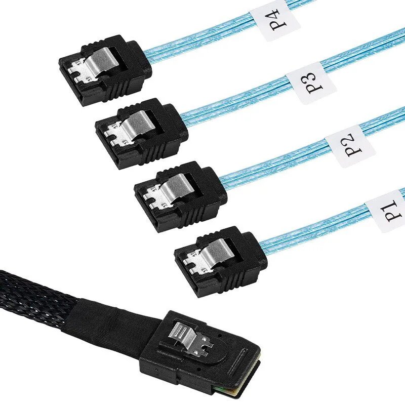Кабель-переходник Mini SAS SFF-8087 к 4 SATA 0.5M
