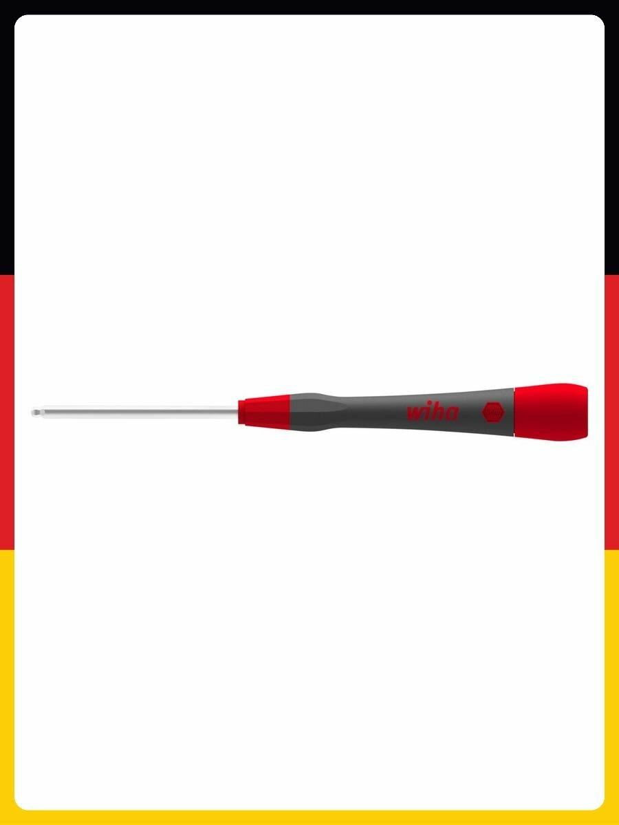 Тонкая отвертка Wiha PicoFinish с шестигранной шаровой головкой 1,3 (0,05') x 40 мм