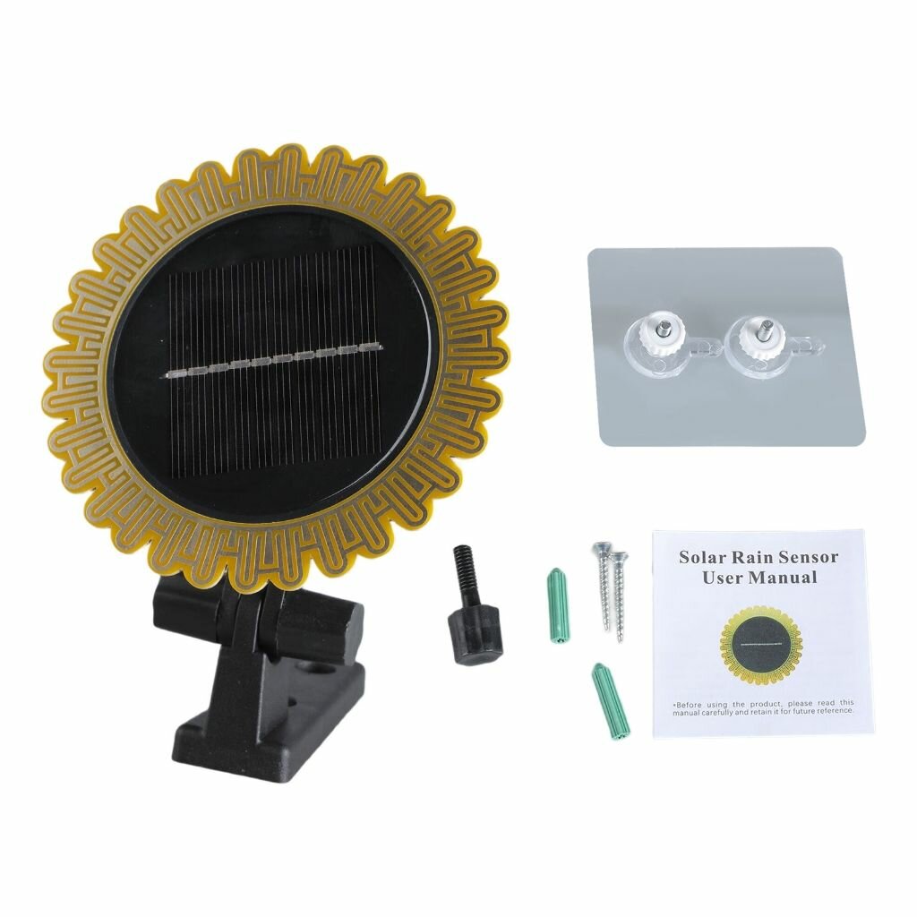 Датчик солнечной энергии с датчиком света и дождя 2 в 1, усовершенствованный беспроводной