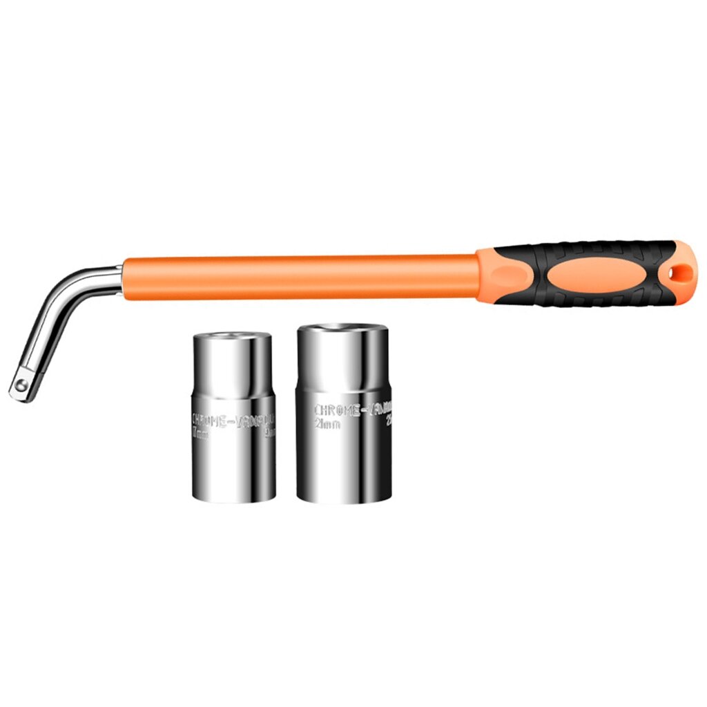 Регулируемый набор ключей для шин в форме буквы L с 4 головками размером 17/19/21/23 мм, выдвижная рукоятка, подходит для легкой замены колес