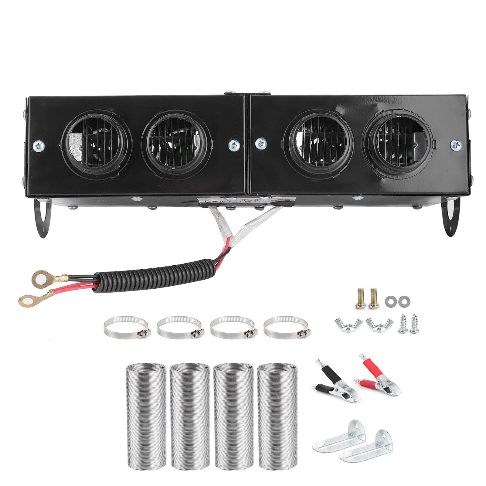 800 Вт, 12 В, автомобильный обогреватель, обогреватель, обогреватель с 4 отверстиями, обогреватель для автомобилей, компактный дизайн для простой установки