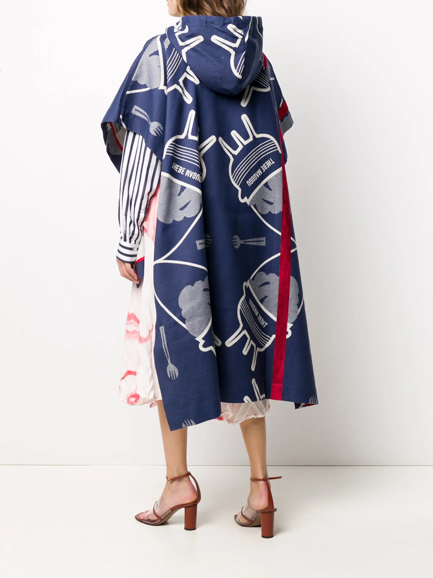 Накидка THEBE MAGUGU Basotho, размер OneSize, синий — фото 1