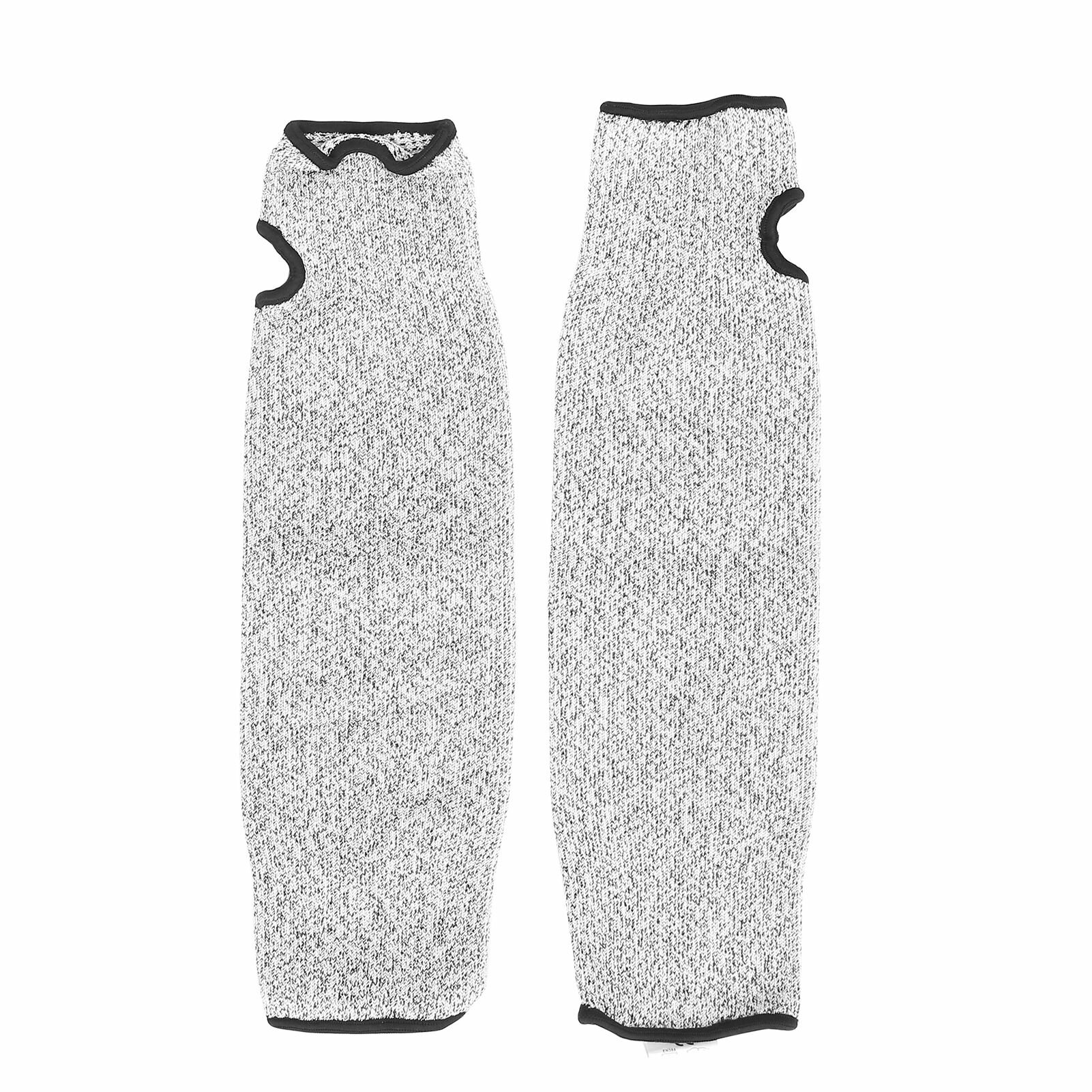 Усиленные защитные нарукавники 5-го уровня от порезов, серые, размер L