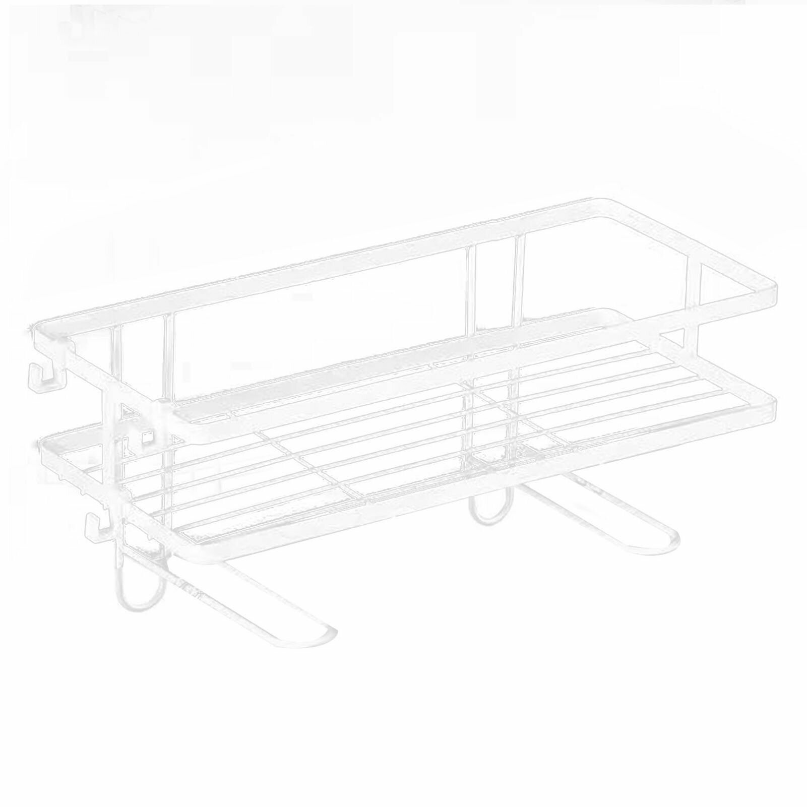 Полка для унитаза, утолщенная, водонепроницаемая, большая вместимость, установка без гвоздей, утюг над унитазом, органайзер для ванной комнаты, однослойный, белый