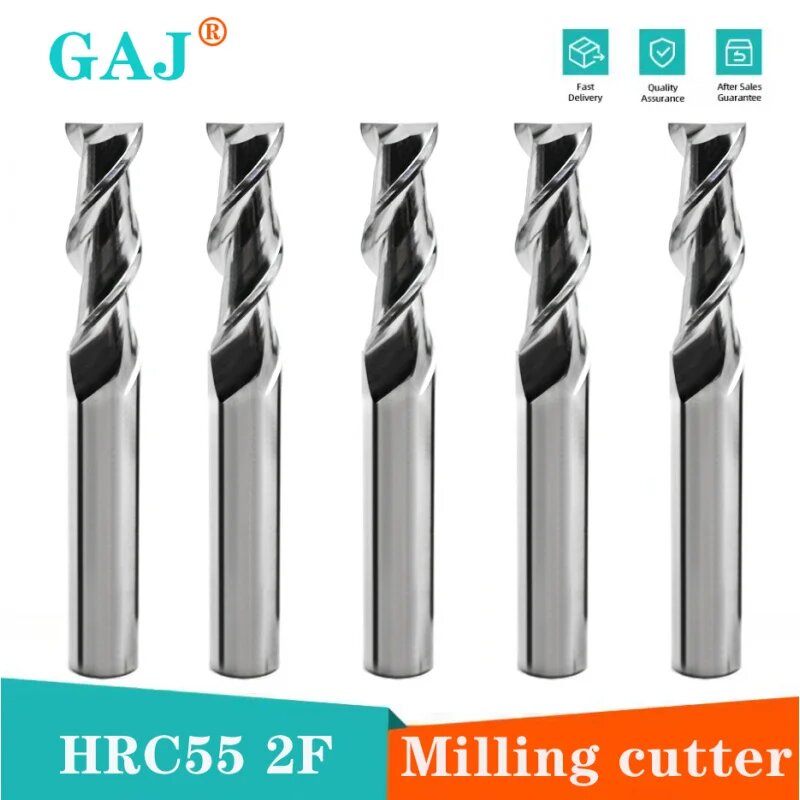 Фреза двухлепестковая GAJ HRC50 2.5x6Cx4Dx50L