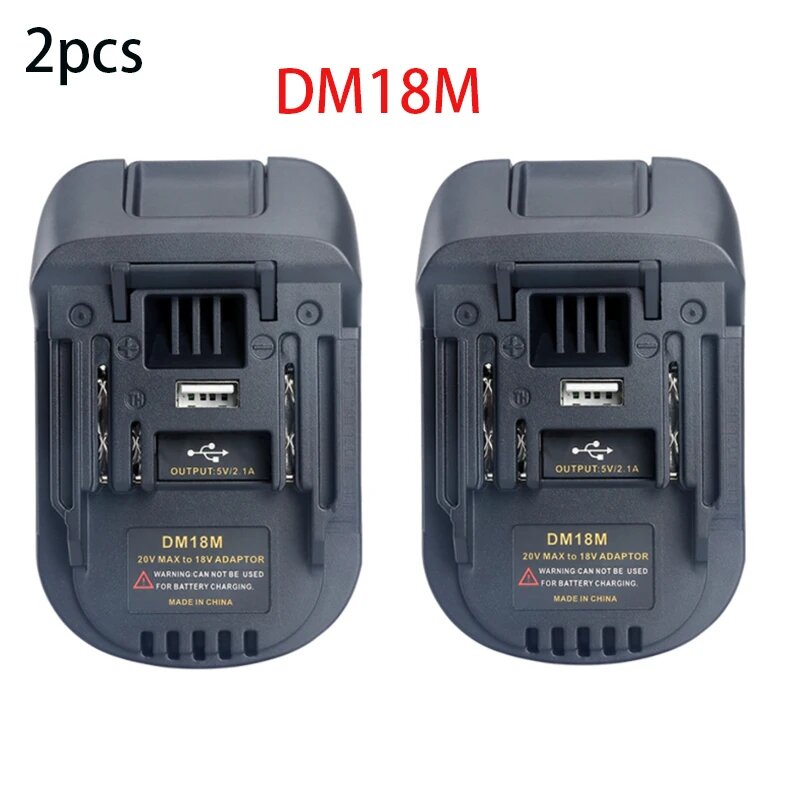 Адаптер DM18M 20В Li-Ion для Makita 18В, 2шт