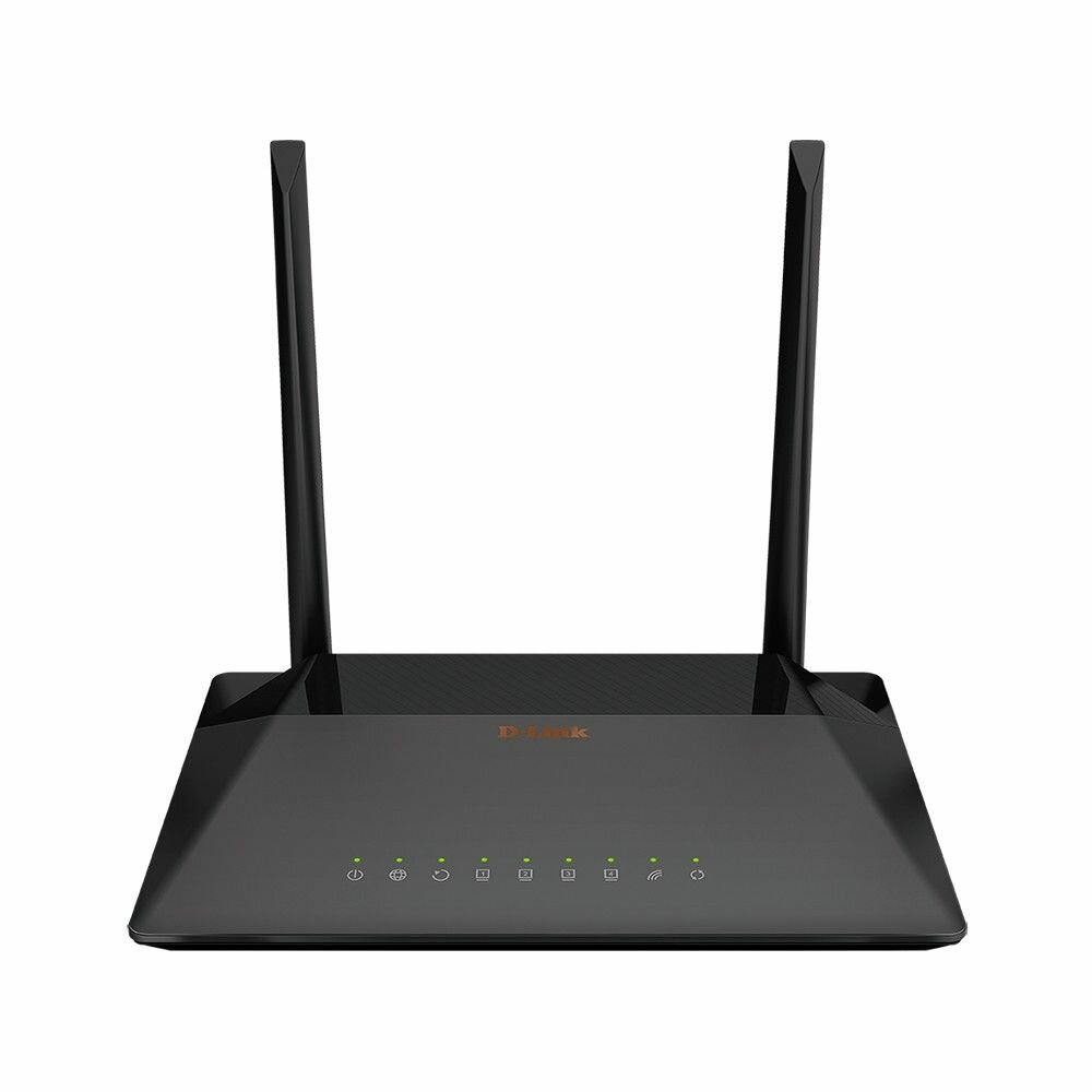 Wi-Fi Роутер D-Link DSL-224/R1A, 2.4ГГц N300, 1xDSL/ADSL2+, 4xRJ45 100Мбит/с