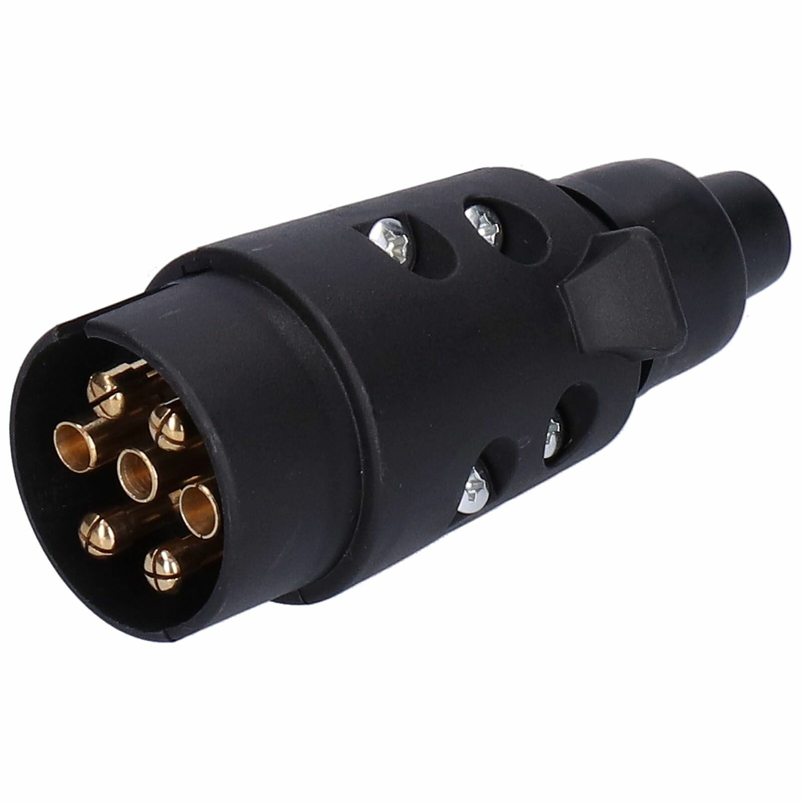 12 В 7-контактная розетка для прицепа, латунный разъем, тяга фаркопа для автомобилей европейского стандарта