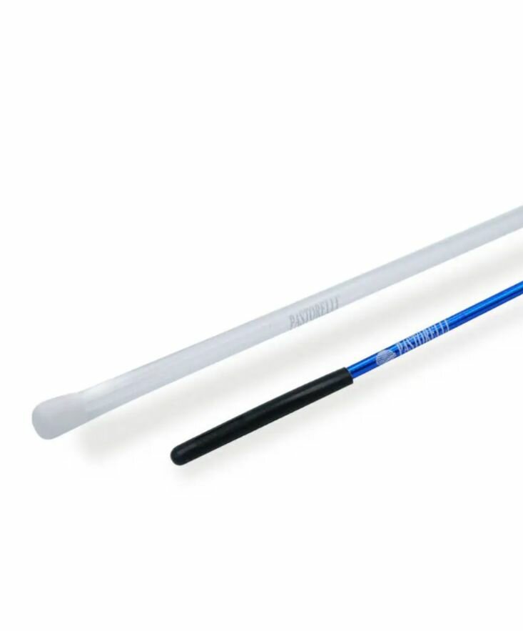 Палочка для художественной гимнастики PASTORELLI 59,5 см MIRROR синяя с рукояткой черного цвета