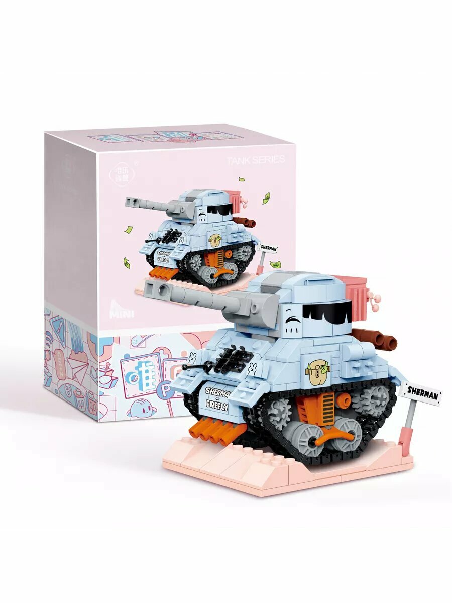 Интерьерный конструктор RTOY Beerus 3D Танк WL2065, 479 деталей, 6+