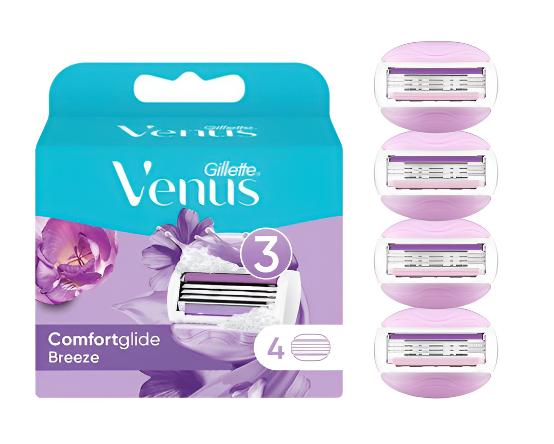 Сменные картриджи Gillette Venus Breeze, гелевый стержень, для девушек