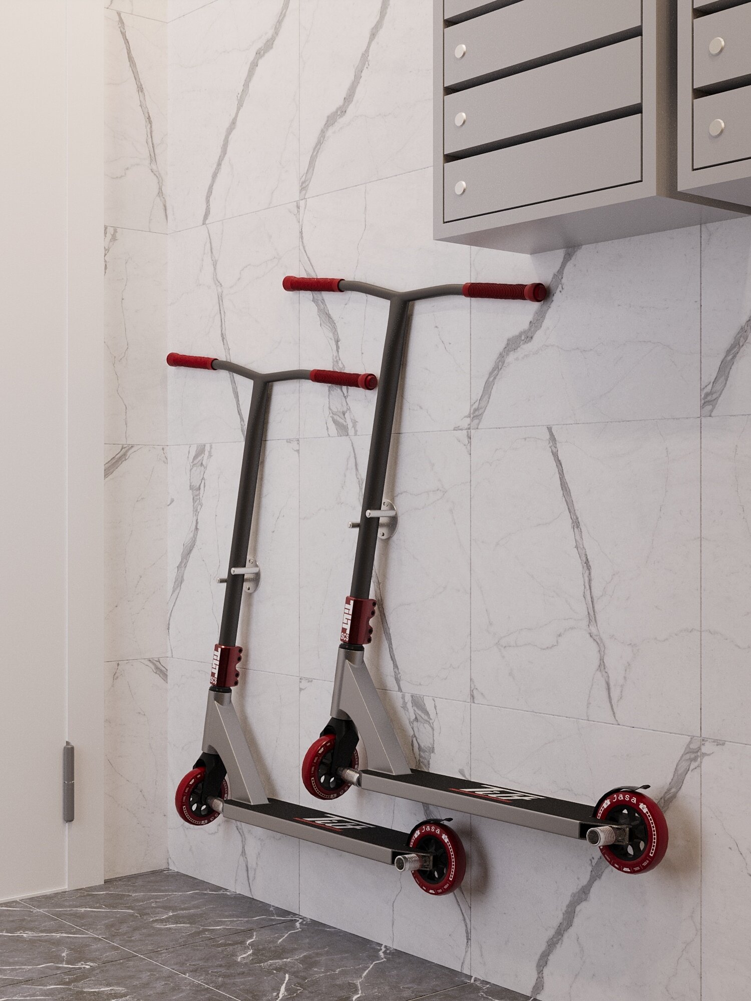 Крепление трюкового самоката на стену, кронштейн для самоката