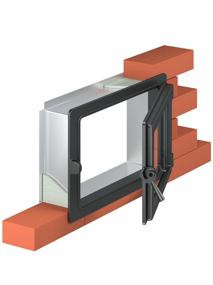 Тоннель монтажный для печной и каминной дверки Этна 430 (282х452х120)