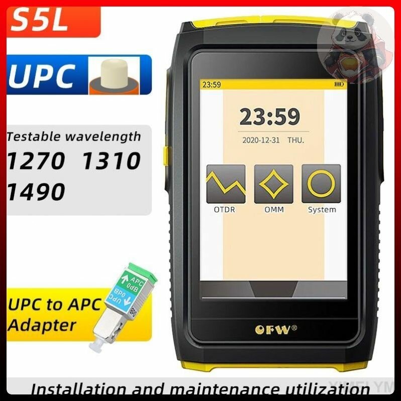 Полевой тест активного оптического волокна Mini OTDR, рефлектометр с сенсорным экраном, визуальный детектор неисправностей VFL LS OPM USB, без оптического глаза