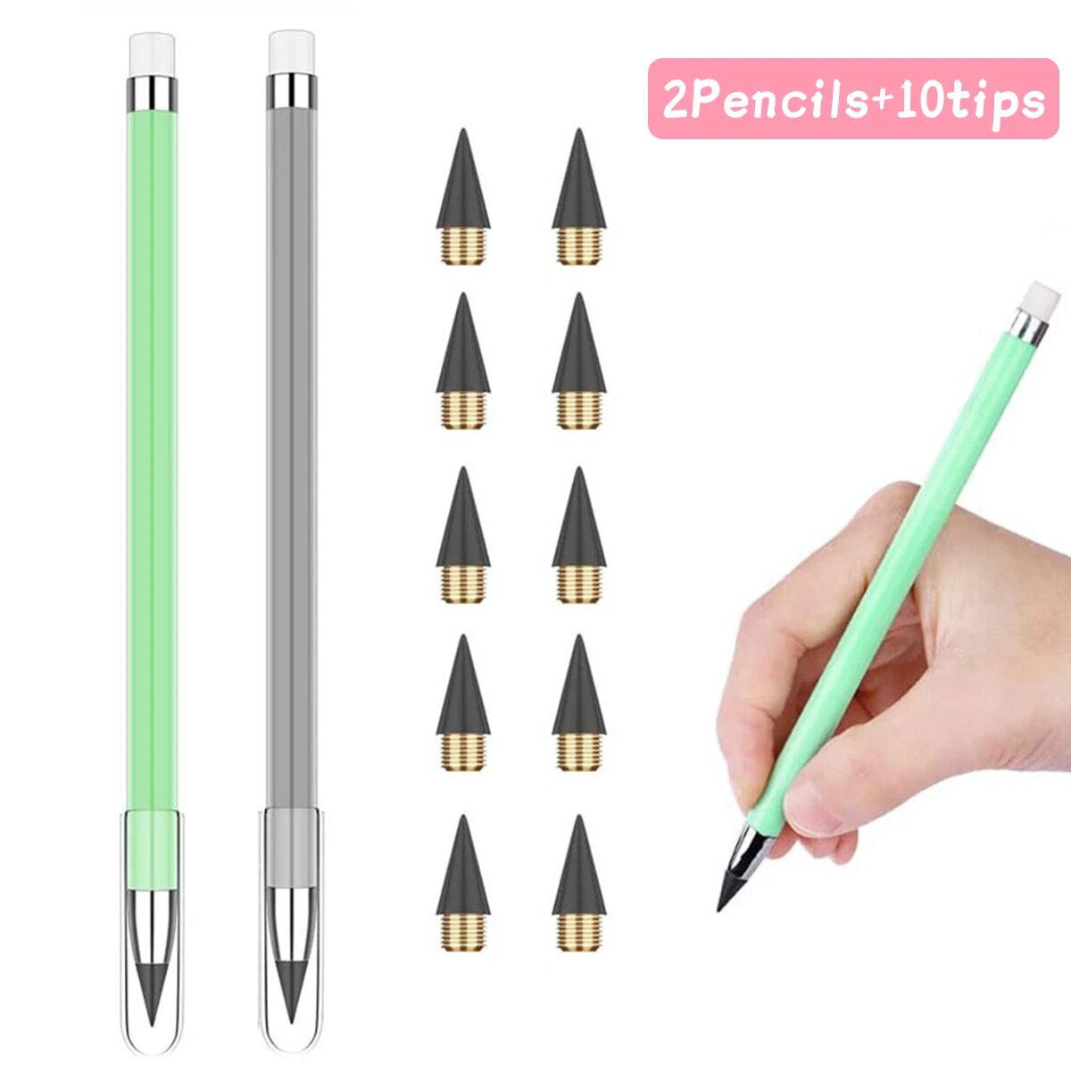 12 шт. набор вечных карандашей цветные милые ручки Макарон художественные офисные и школьные принадлежности Набор бесконечных карандашей канцелярские принадлежности