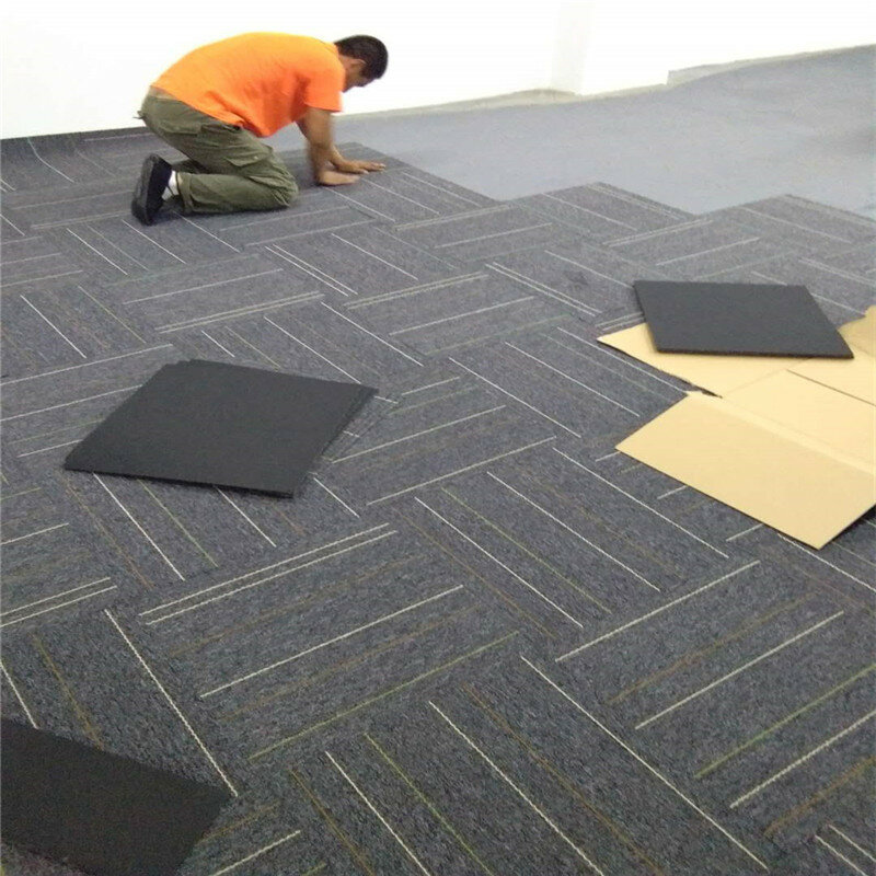 Офисный ковер для офисных зданий, конференц-залов, бильярдных, шахматных и карточных комнат, модульные ковровые плитки, подходящие для установки в Цзянсу, Чжэцзян и Шанхай