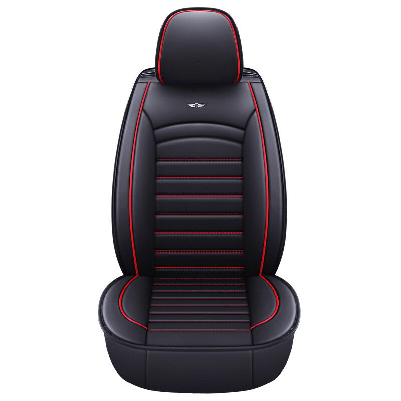 Полностью кожаное сиденье для автомобилей Chery JETOUR X70/X90 Plus/X70S/X70M - Одиночное сиденье, черно-красный, 1 шт