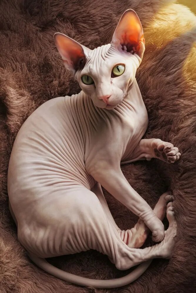 Алмазная Мозаика "сфинкс, Кот" 40x50 См Алмазная Вышивка / Картина Стразами Подарков / Украшения