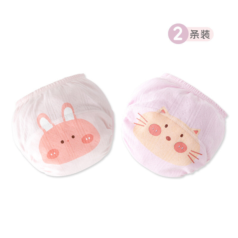 Тренировочные штаны для малышей, класс А, хлопковые, летние, дышащие, стираемые, марлевые, детское нижнее белье, штаны для приучения к горшку для девочек, подгузники для младенцев