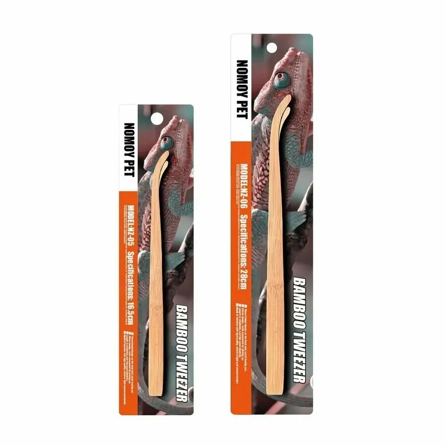 Пинцет бамбуковый для кормления рептилий 28 см