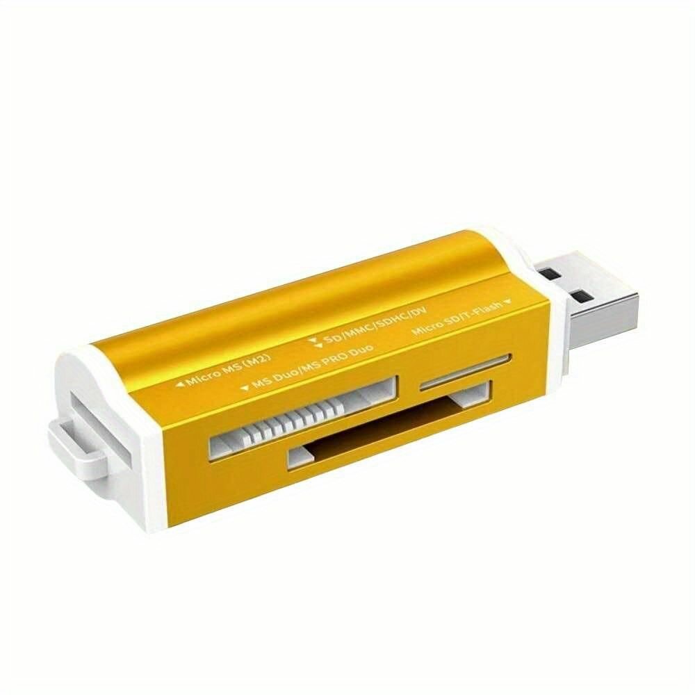 Высокоскоростной мульти USB 2.0 картридер: поддержка Micro SD, SDHC, MMC, MS Pro Duo, TF, M2