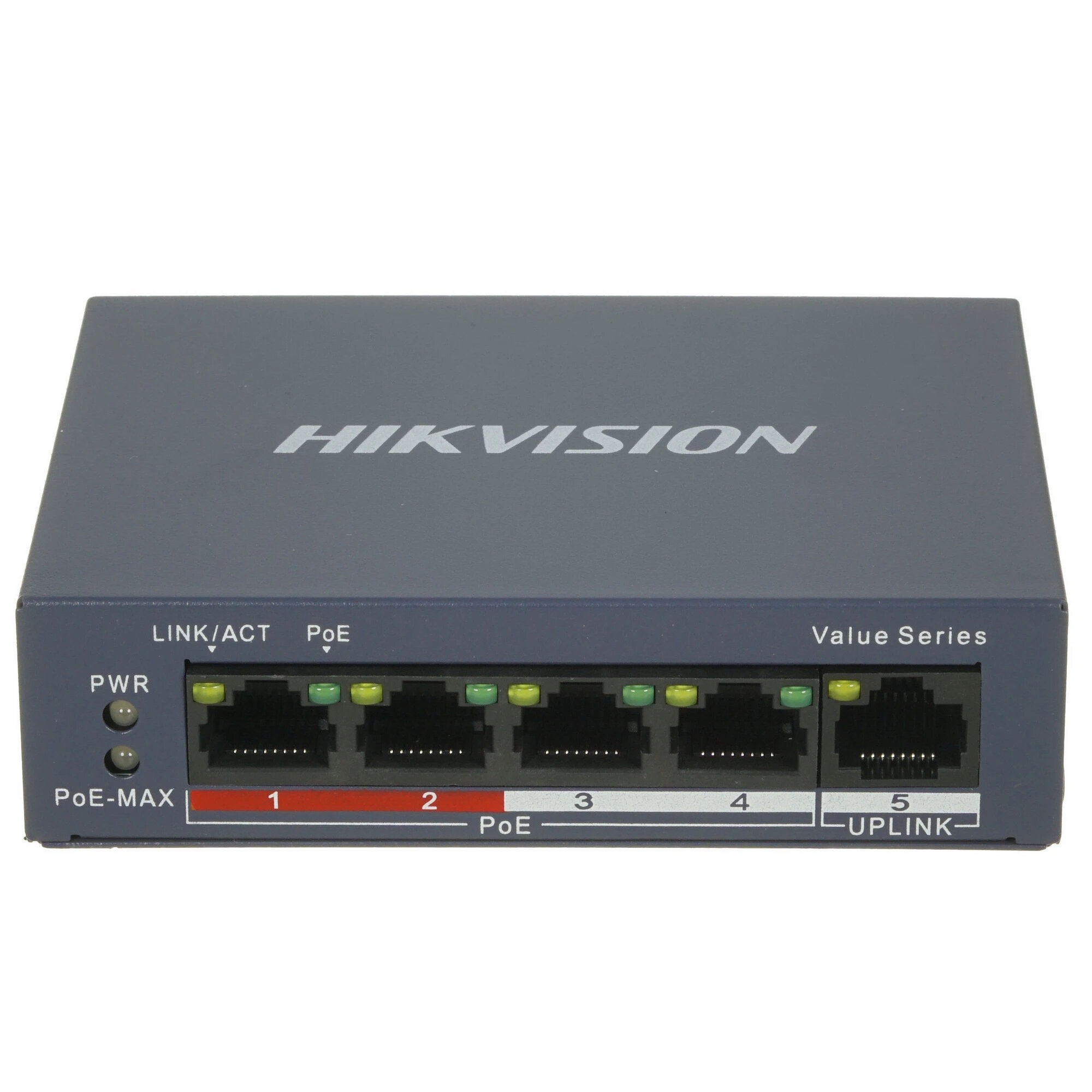 DS-3E0105P-E/M(C) PoE коммутатор Hikvision