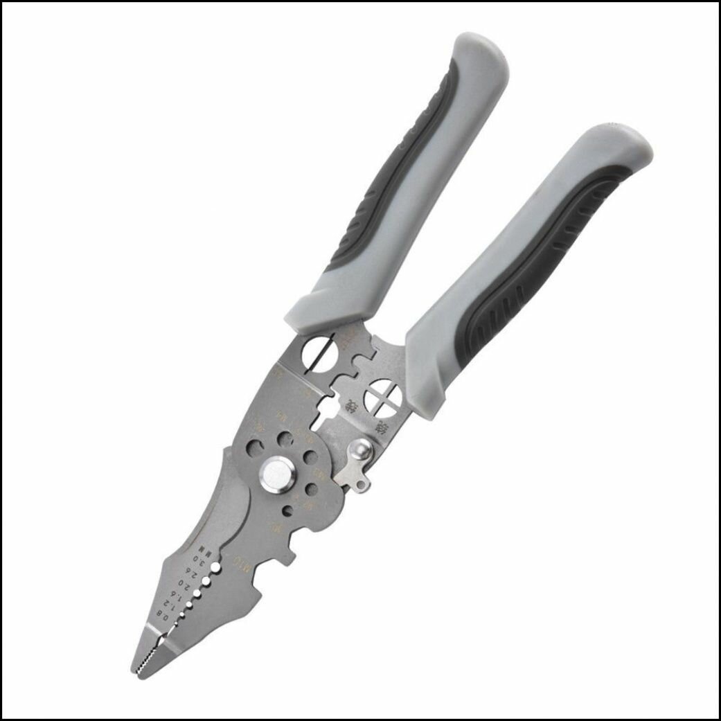 Эксклюзивные регулируемые плоскогубцы для многофункциональной зачистки электроизоляции, обеспечивающие нескользящий хват