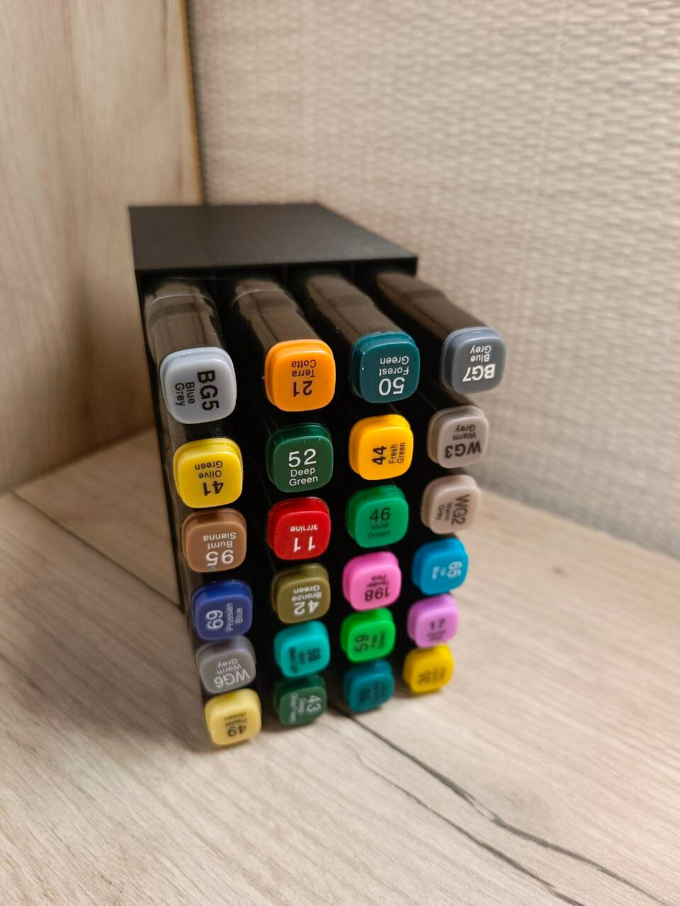 Органайзер для маркеров 24 шт (черный)