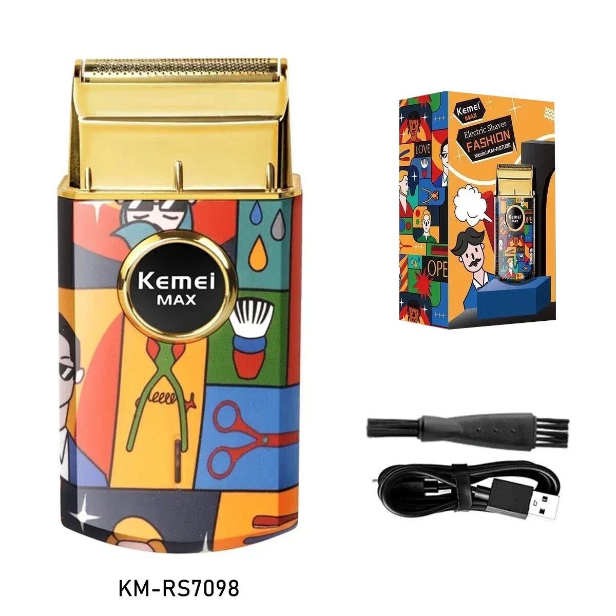 Электрическая машинка для стрижки Kemei KM-RS7098, цвет RS7098-Box