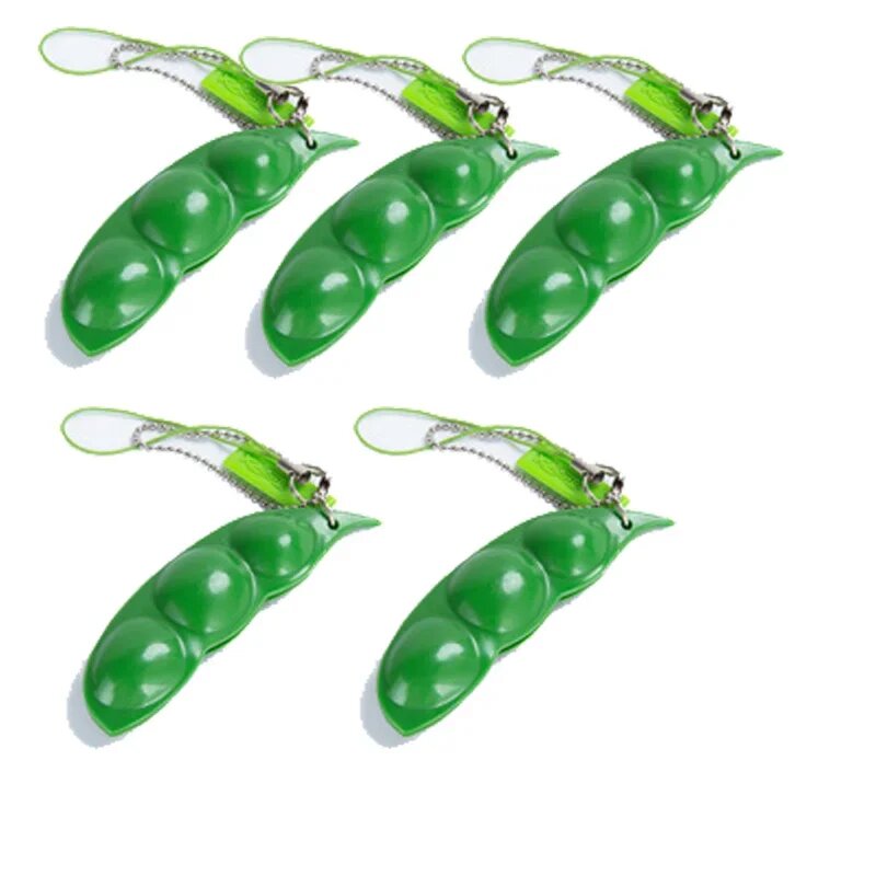 Декомпрессионные игрушки Edamame, 5 шт, цвет: pea