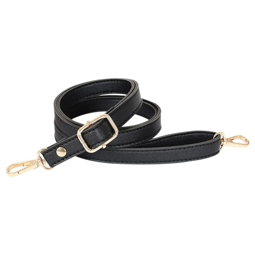 Съемный сменный кожаный ремень через плечо, ремни, сумки на ремне, аксессуары, Черный, black-gold