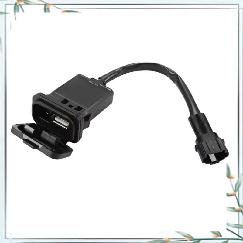USB-разъем для мотоцикла, пластик, черный цвет, 1 шт. для 450SR 800NK