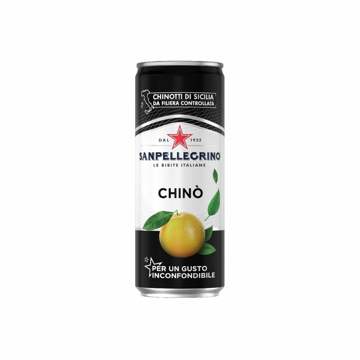 Напиток среднегазированный San Pellegrino Chino с экстрактом померанца 0.33л (2119443), 24 уп.