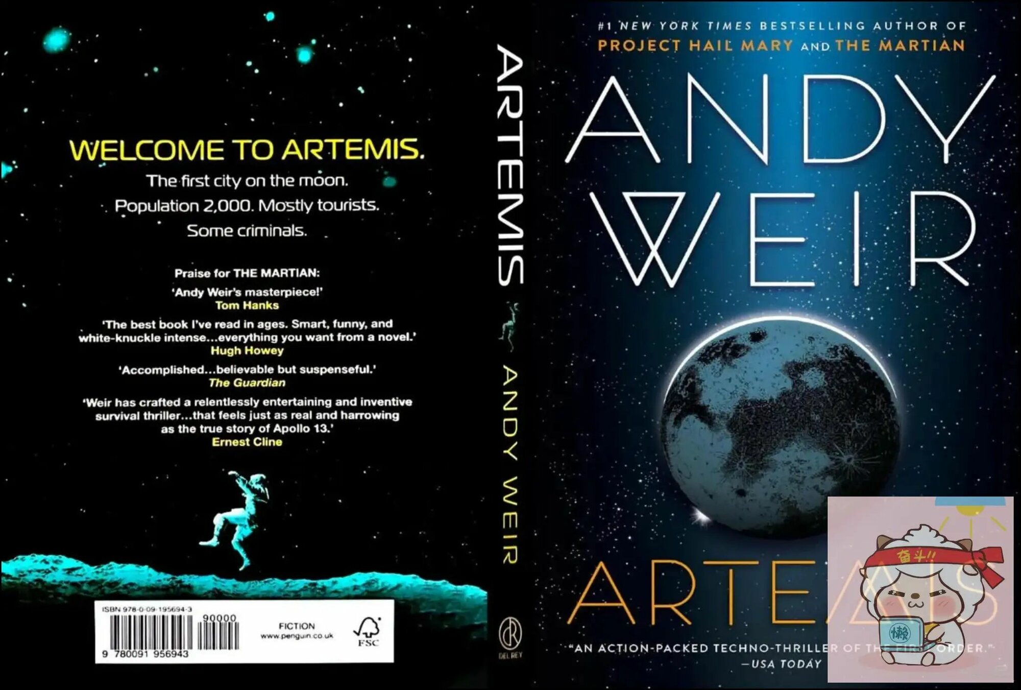 Artemis by Andy Weir Sci-Fi Thriller Moon Colony Fiction English Novel