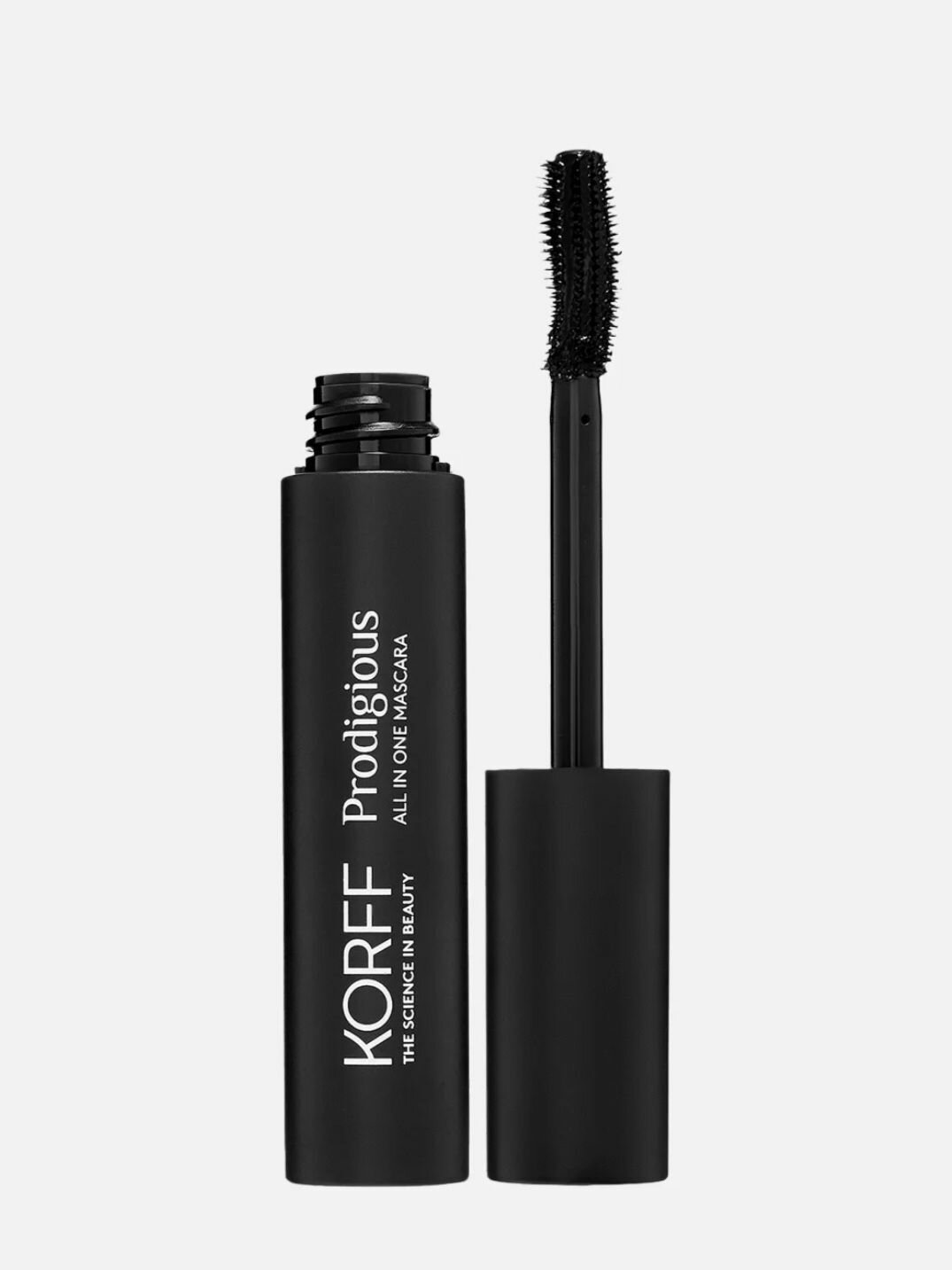 Тушь с эффектом накладных ресниц KORFF cure make up prodigious all in one Black