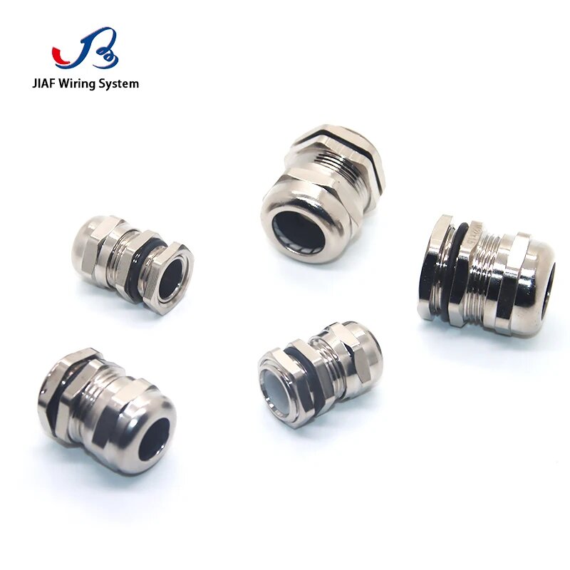 Водонепроницаемый кабельный ввод PG7 из латуни M8X1.25 For 2-4mm