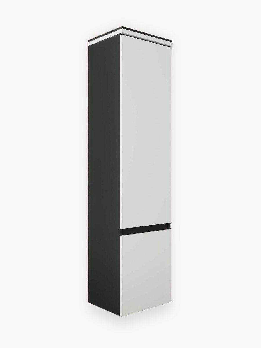 Шкаф, полка для ванной комнаты, Fauraplus, Саона 40, подвесной, правый, белый.