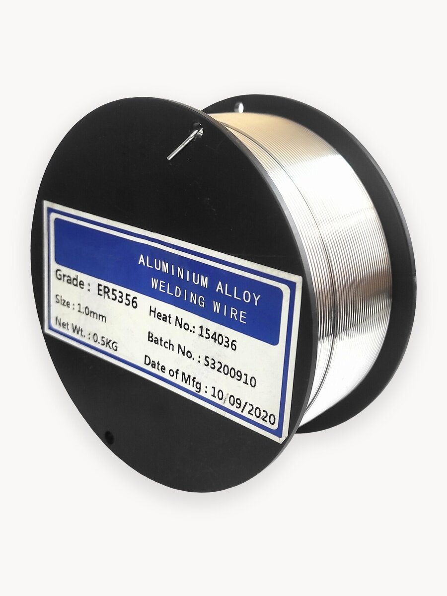 Проволока сварочная для алюминия ER ALMG5 (5356) d.1,0 D100 кассета 0,5кг