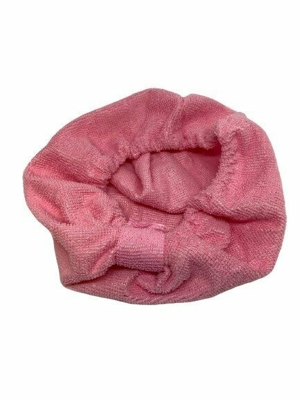Полотенце-тюрбан из микрофибры для сушки волос / розовое