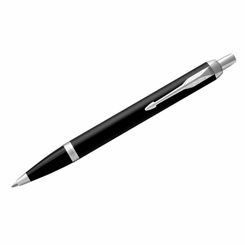 Ручка шариковая Parker "IM Essential Muted Black CT" синяя, 1,0мм, кнопочн, подарочная упаковка, 318948