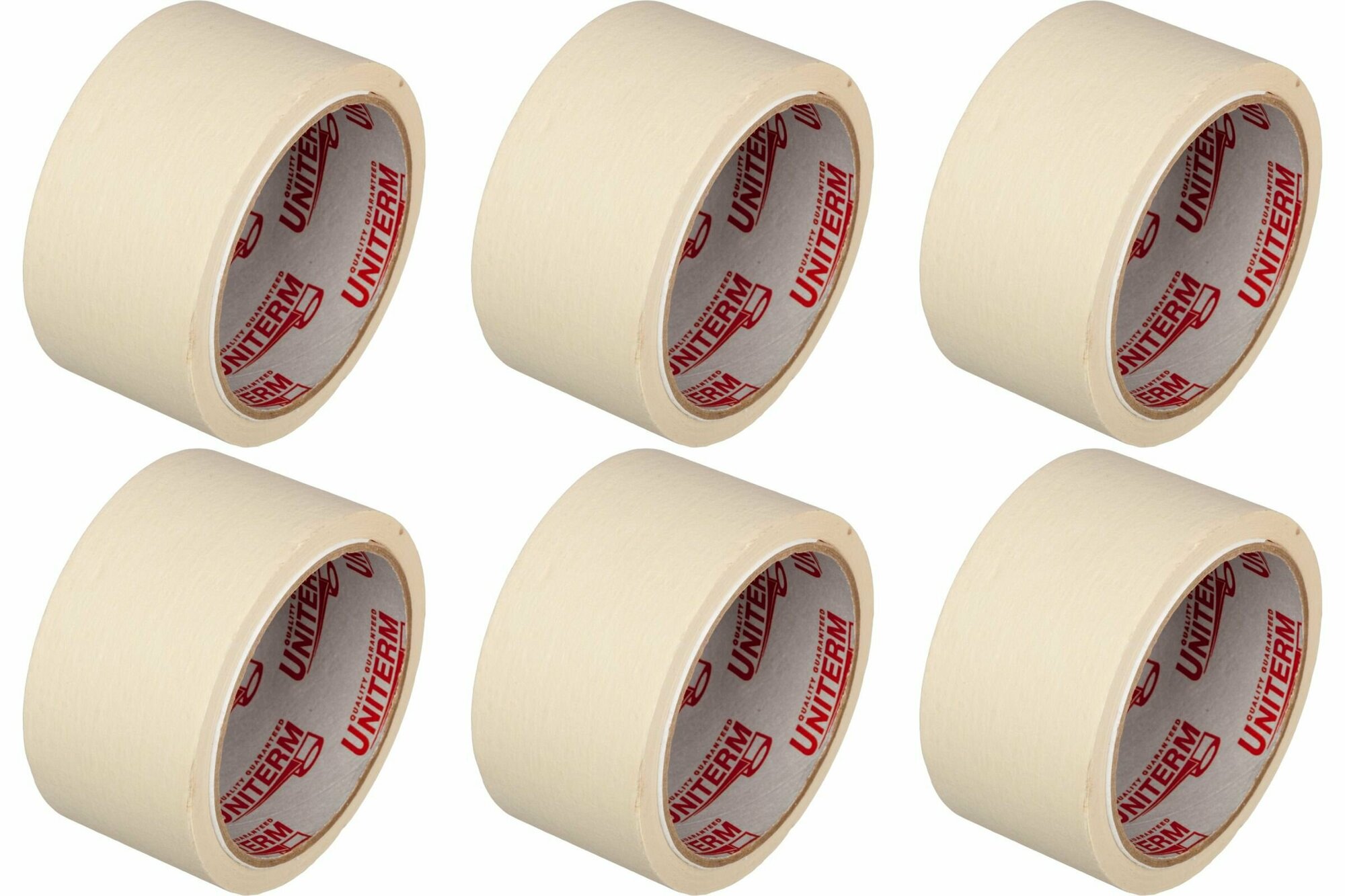 Uniterm/ Монтажная лента малярная, 48 мм, 19 м, 6 шт