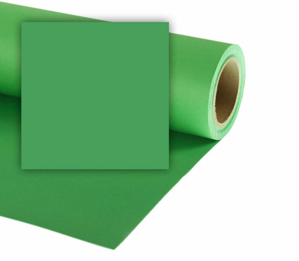Фон Colorama Greenscreen, бумажный, 3.55 х 15 м, зеленый фотофон для съемки