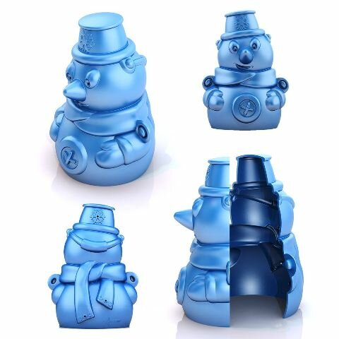 Формочка для снега Нордпласт Снеговик