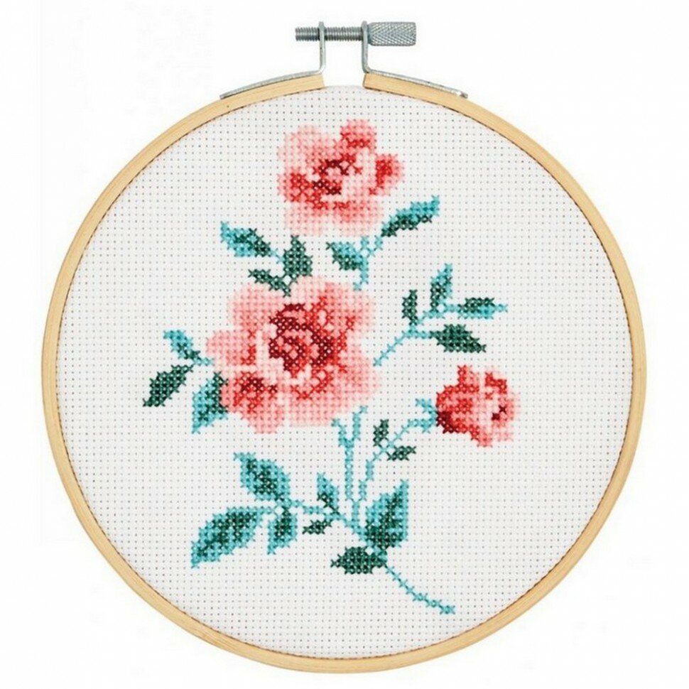 Набор для вышивания DMC #BK1830L Rose (Роза), Счетный крест, 15 см