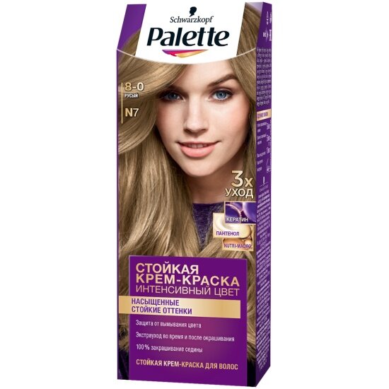 Крем-краска для волос Palette N7(8-0) русый
