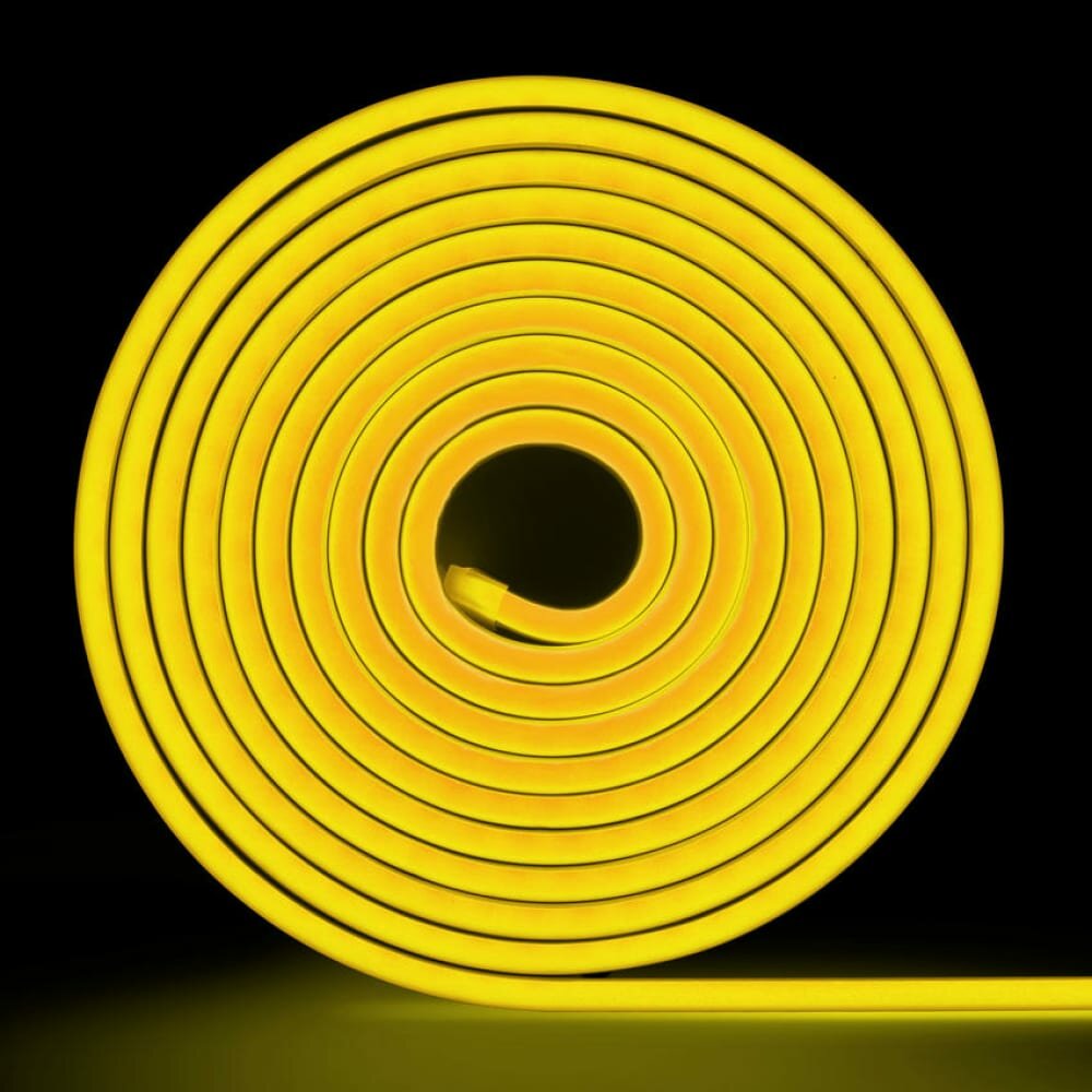 Неоновая светодиодная лента MAKSILED ML-NF-24V-0612-Lemon Yellow