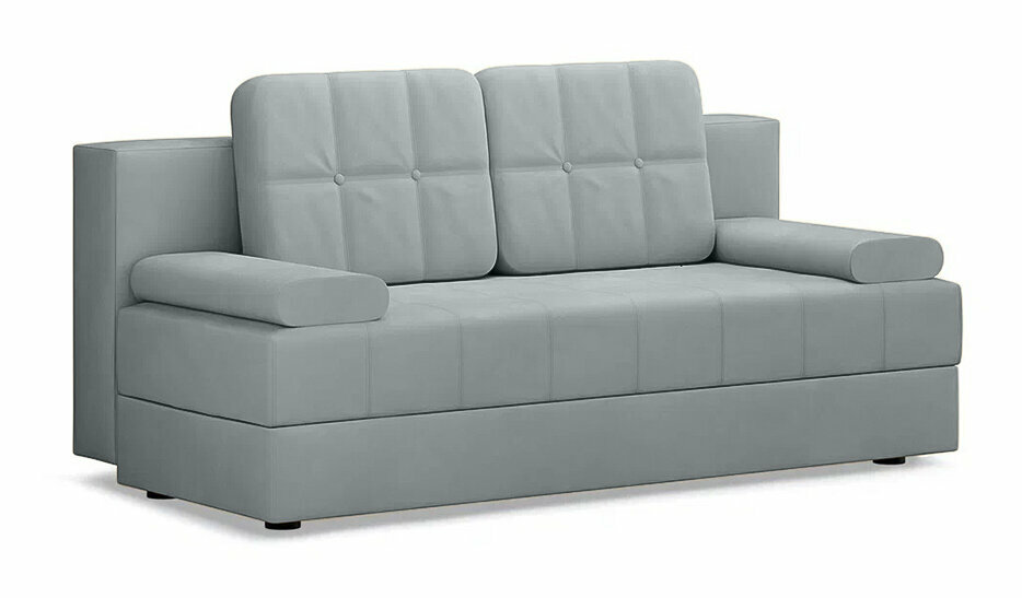 Диван раскладной Аура 7, механизм еврокнижка, в цвете серый (Velutto 52)